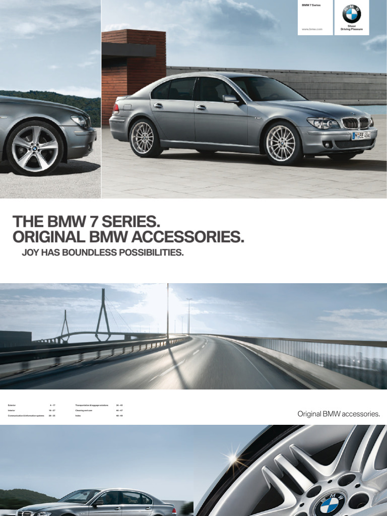 BMW E65 E66 LCI 7 Series Accessories Catalogue | PDF