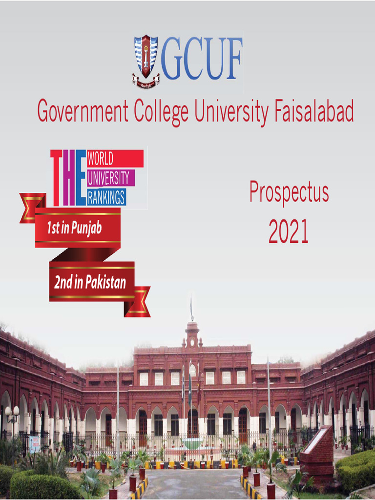GCUF Prospectus-2021 | PDF | Science
