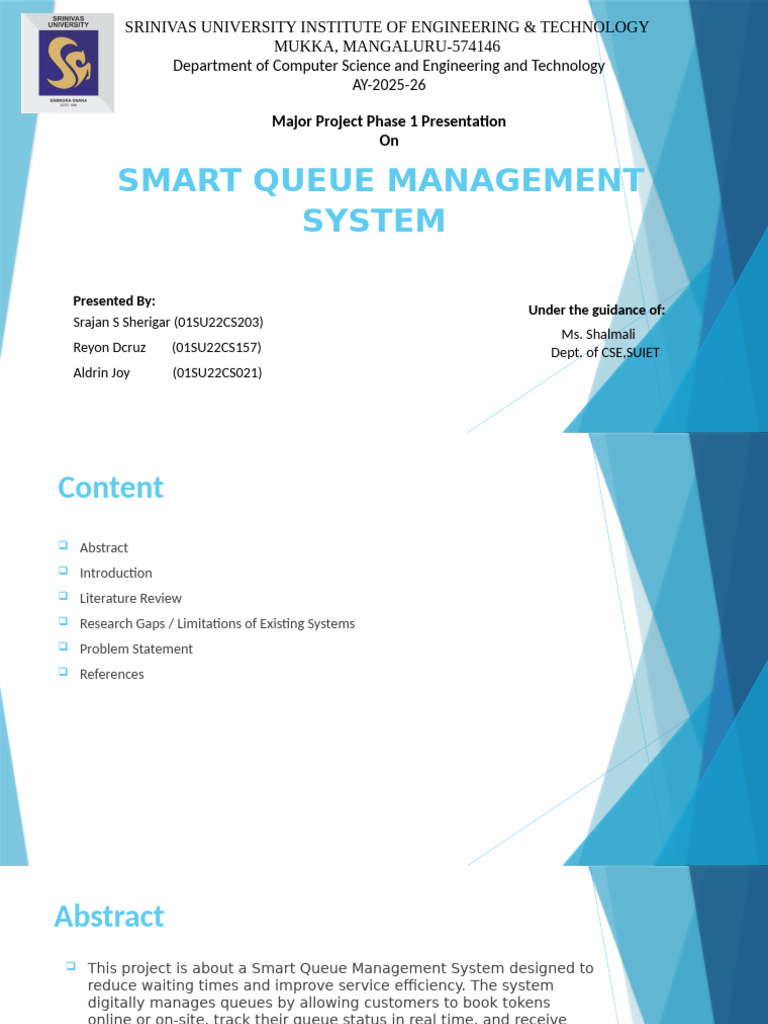 Smart Queue Management System | PDF | Computing
