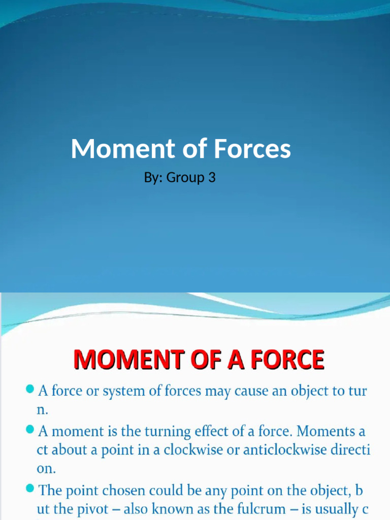Moment of Force WPS Office | PDF