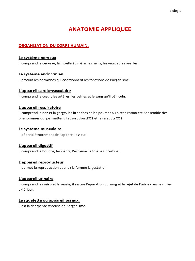 Anatomie + Os Et Muscles | PDF | Muscle | Crâne