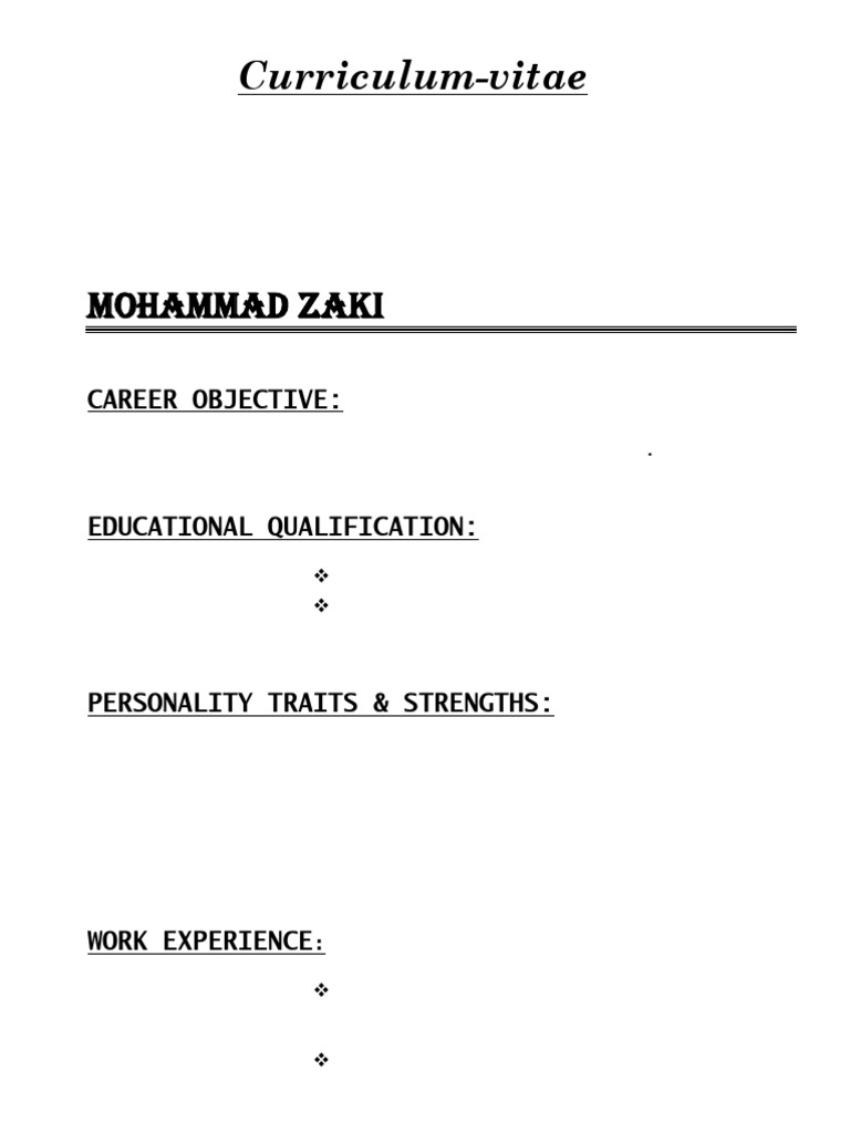 Zaki Resume | PDF