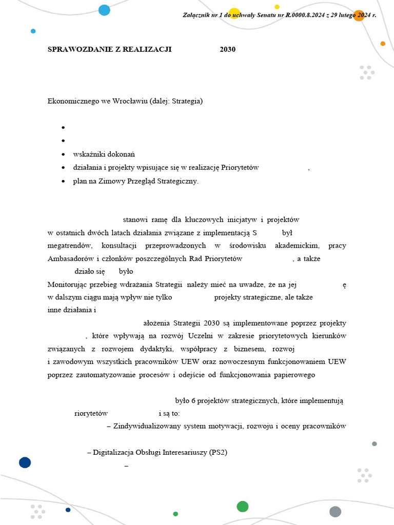 Załacznik Do Uchwały NR R.0000.8.2024 | PDF