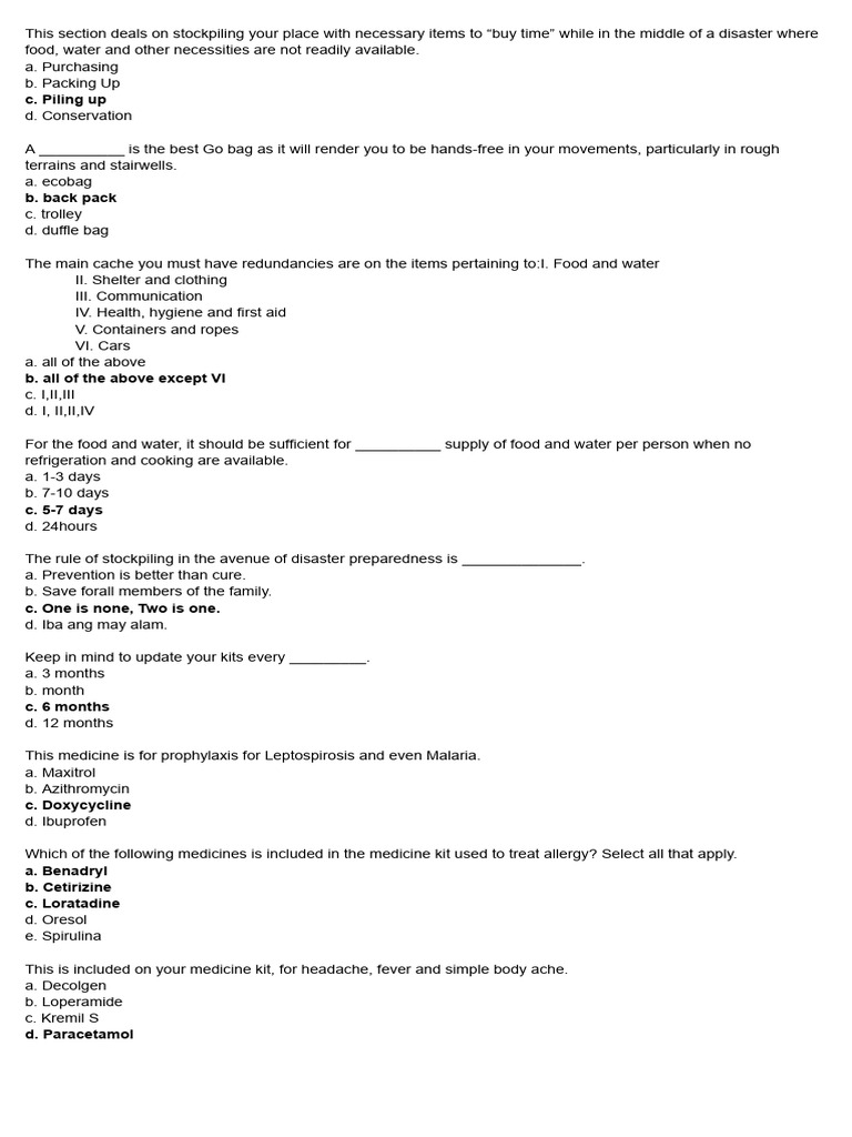 Essential Disaster Preparedness Guide | PDF | Tropical Cyclones | Wound