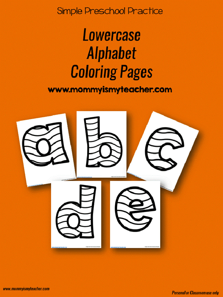 Lowercase Coloring | PDF
