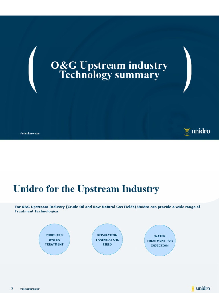 Technology Map Upstream | PDF | Filtration | Water