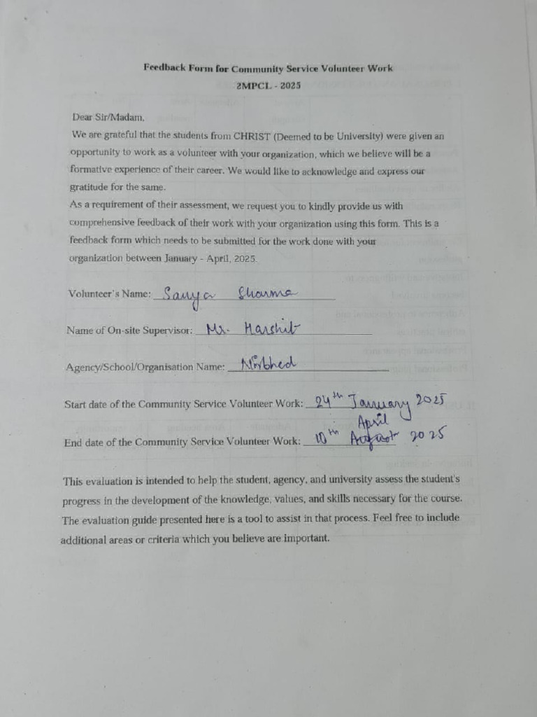 Supervisor Report | PDF