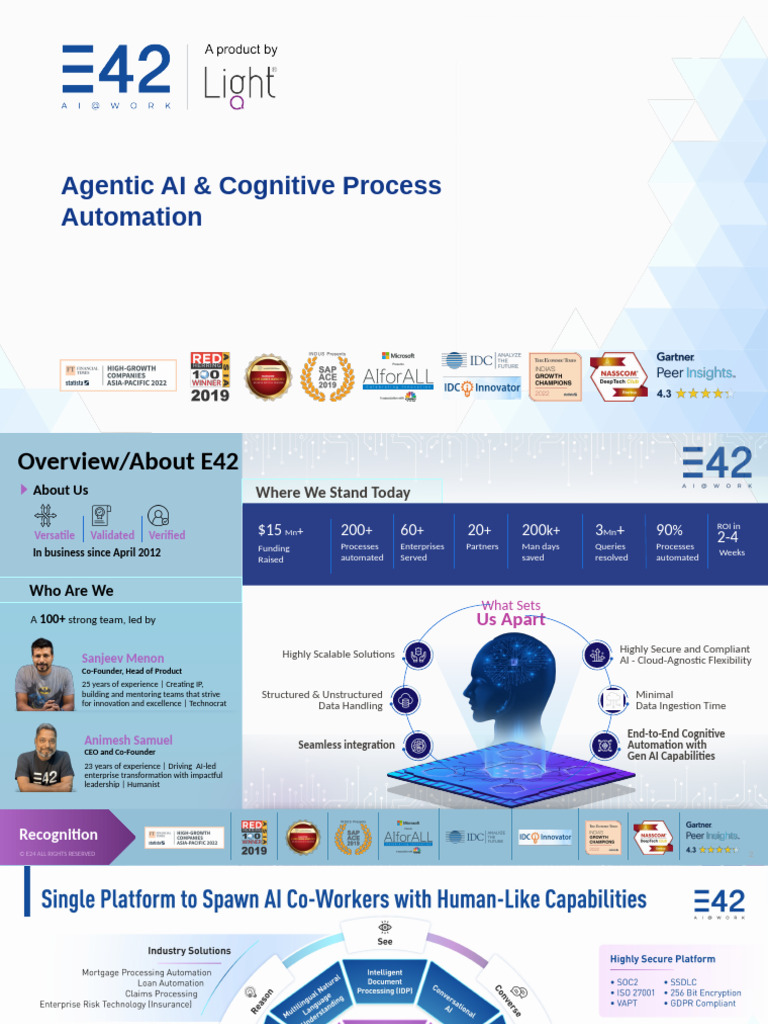 E42 Agentic AI & Cognitive Automation 1 1 | PDF | Artificial ...