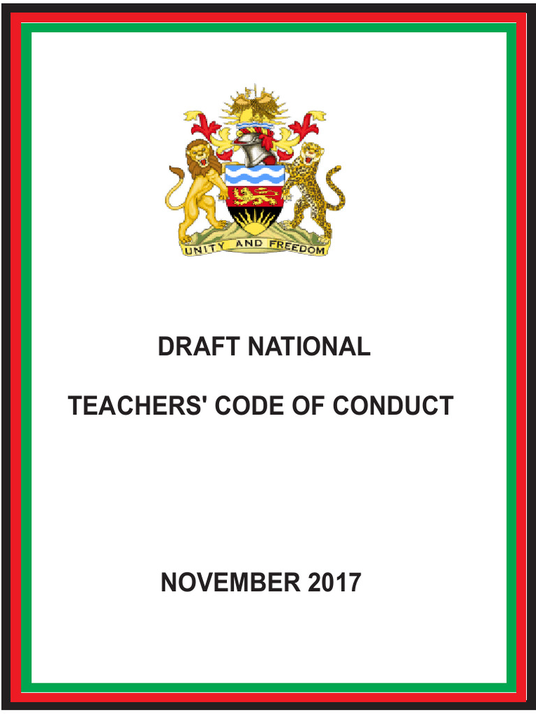 Teachers' Code of Conduct Booklet - 055130 | PDF | Teachers | Appeal