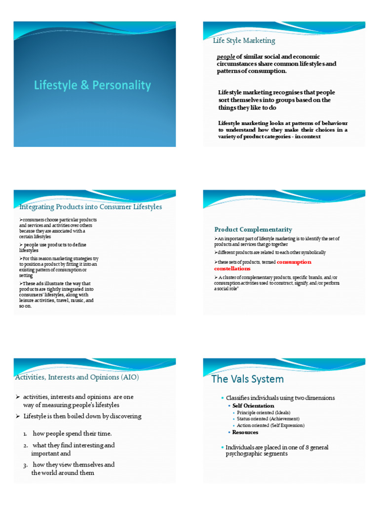 Print Life-Style and Personality | PDF | Personality Psychology | Brand