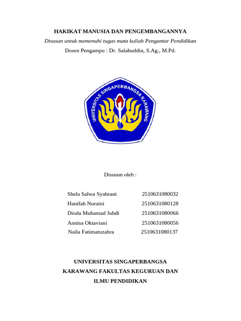 Makalah Pengantar Pendidikan Kelompok 1 | PDF