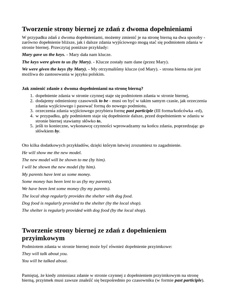 Passive Z Dwoma Dopełnieniami | PDF