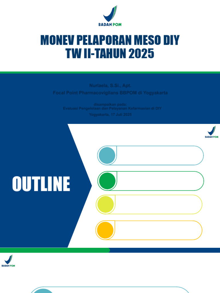 Monev Pelaporan MESO Tw2 Di DIY - 170725 | PDF