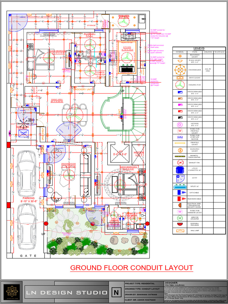 Ground Floor Conduit Layout Plan | PDF
