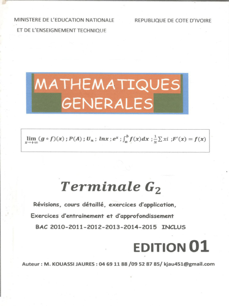 Maths Et Exos Et Prepabac Cours Tle g2 | PDF