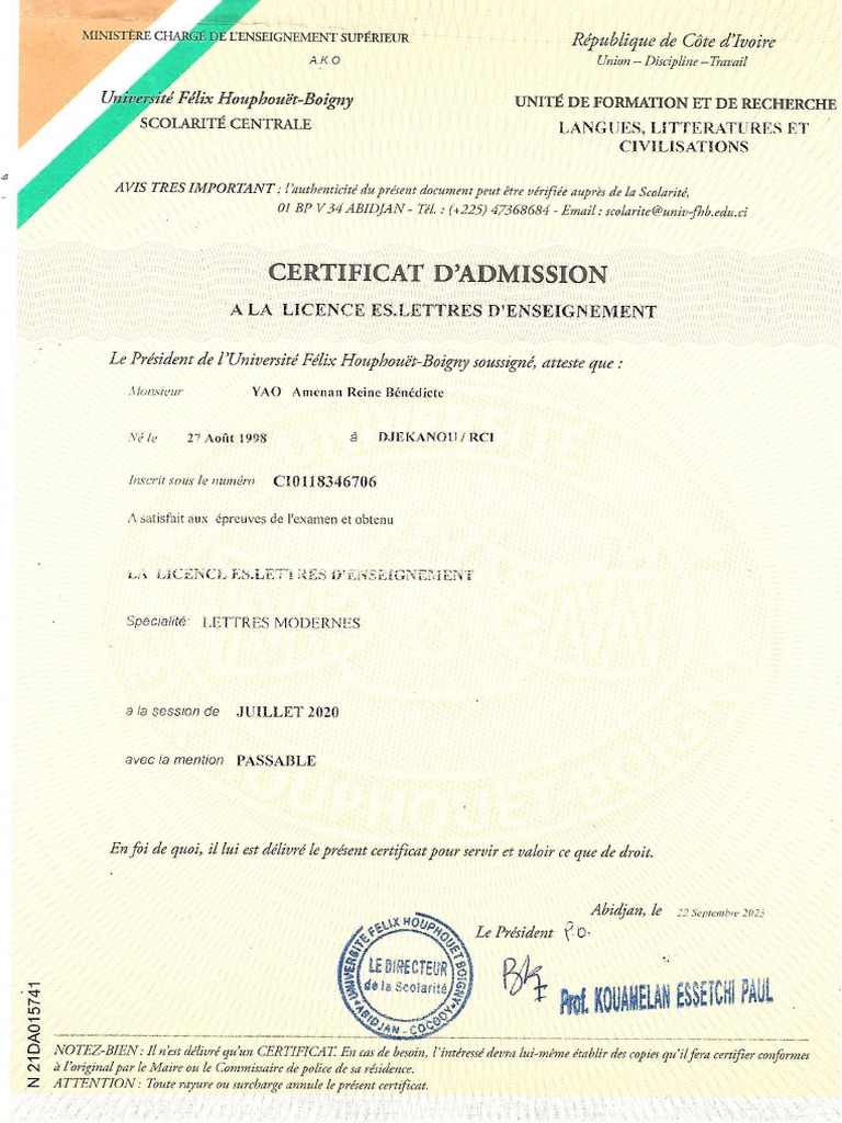 Diplome Licence | PDF