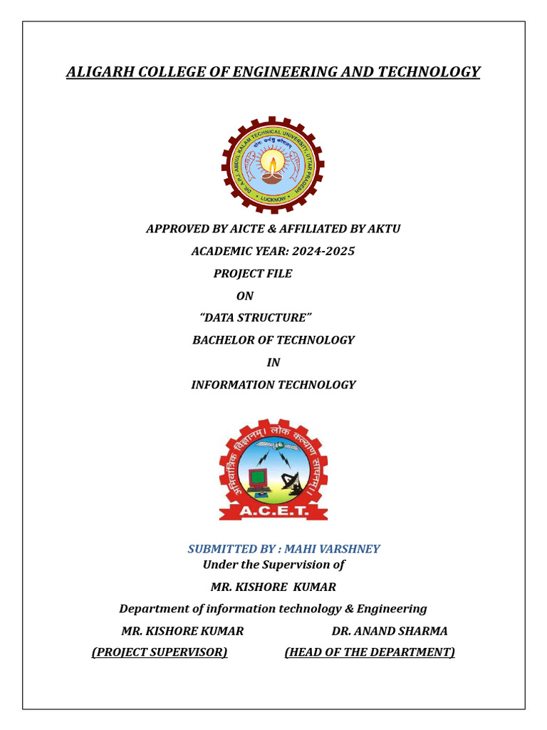 Intership Project (1) Data Structure | PDF