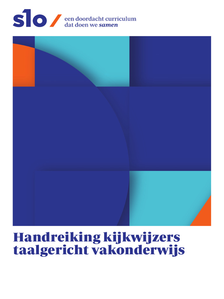 Handreiking Kijkwijzers Taalgericht Vakonderwijs - 1 | PDF