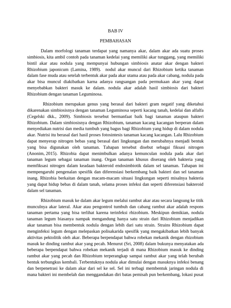 Pembahasan Bintil Akar | PDF