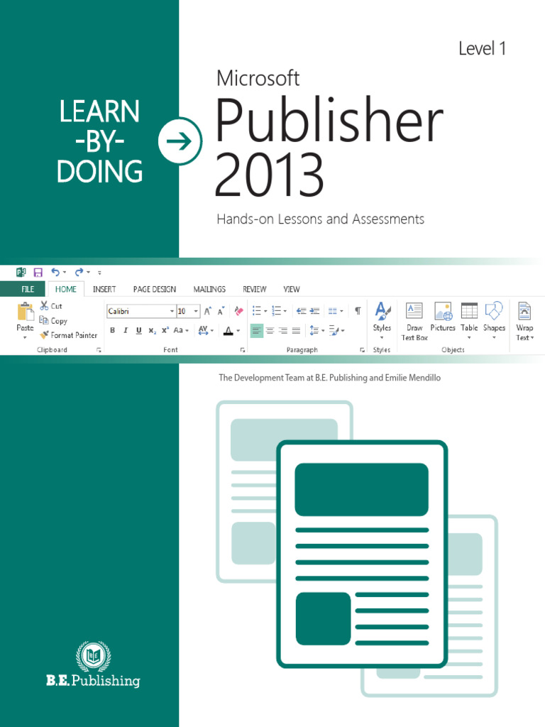 Microsoft Publisher 2013 Student Textbook | PDF | Icon (Computing) | Books