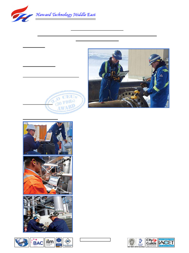 Asset Operational Integrity (Intermediate) Course | PDF | Risk | Risk ...