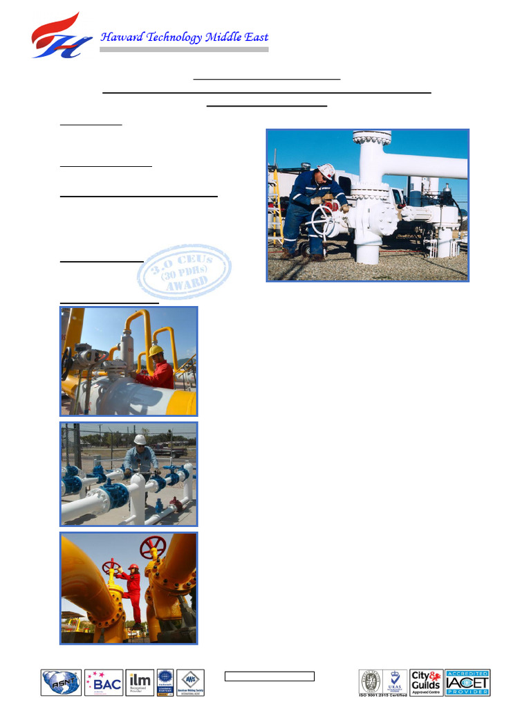 Onshore Gas Gathering Systems Course | PDF | Valve | Gases