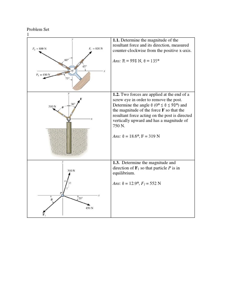 STATICS Problems | PDF