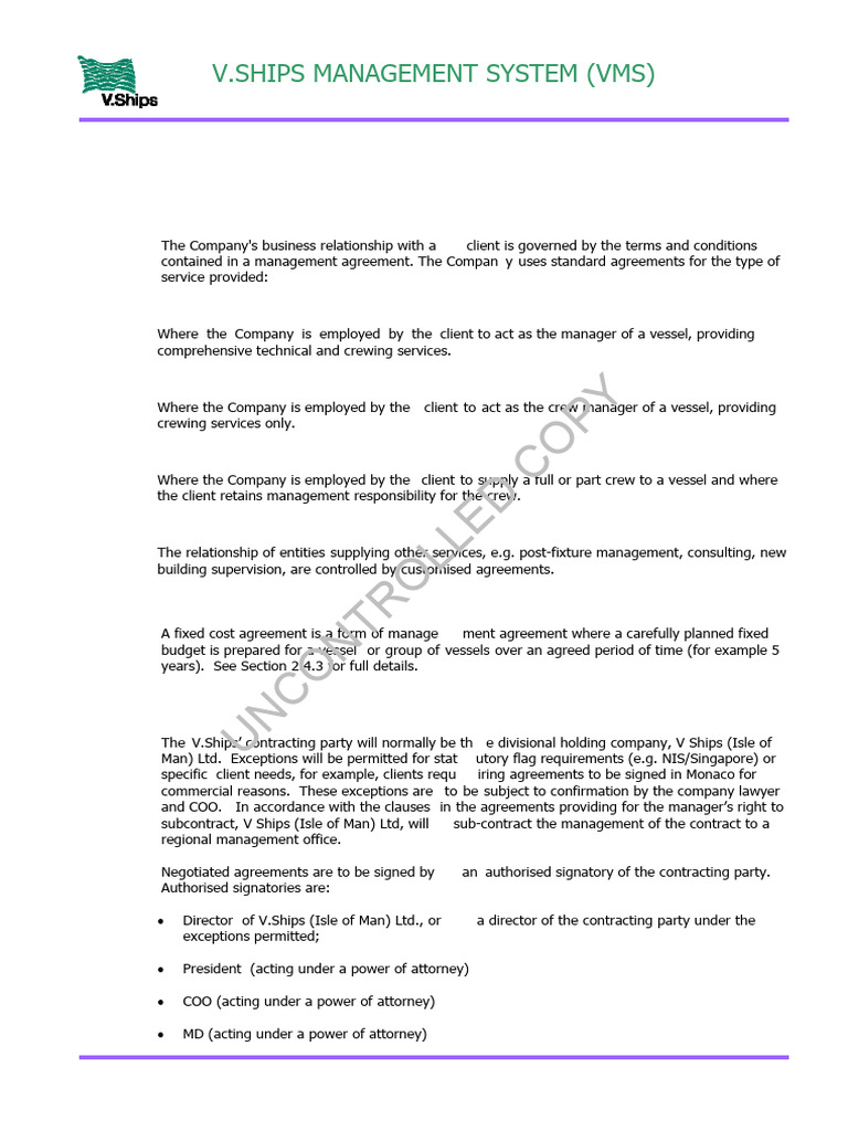Management Agreements in Ship Management | PDF | Insurance | Deductible