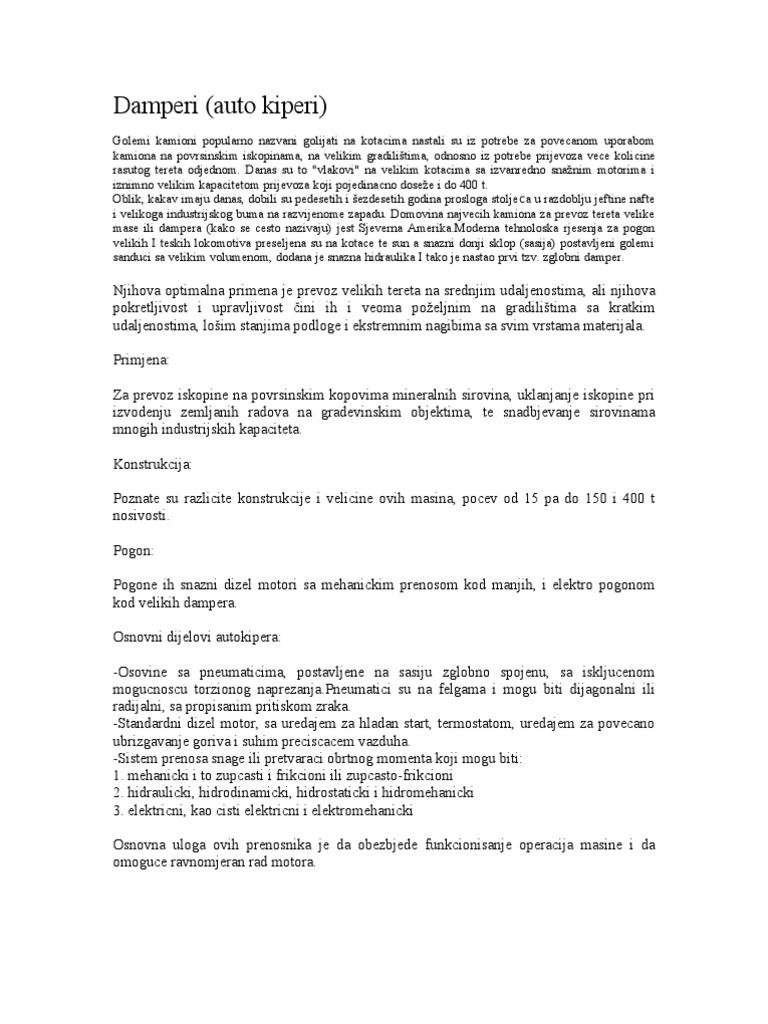 Damperi | PDF