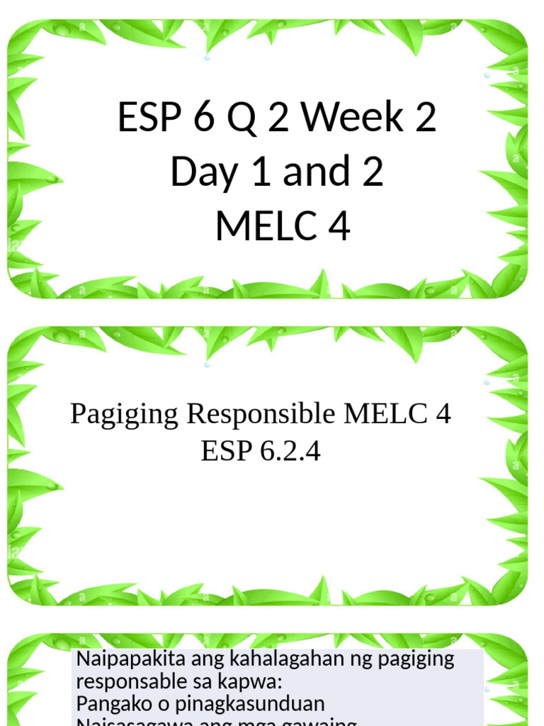 ESP 6 Quarter 2 Week 2 | PDF