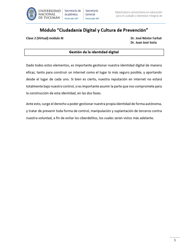 Modulo3 2tema1 4IdentidadDigital | PDF