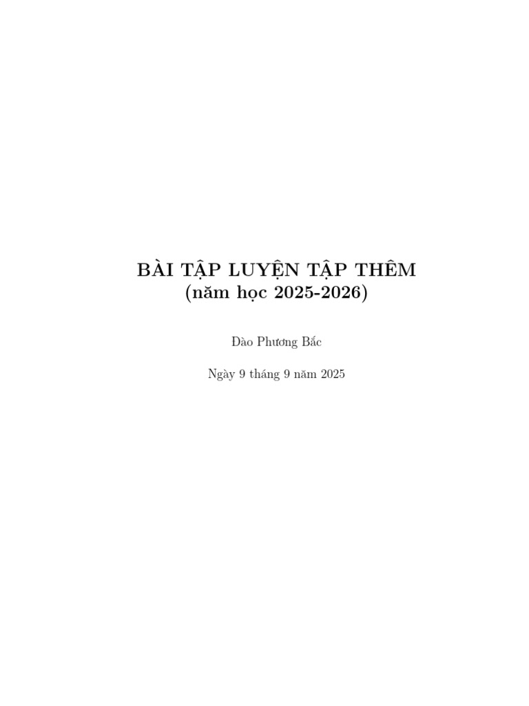 Bai Tap Bo Sung 2025-2026 | PDF