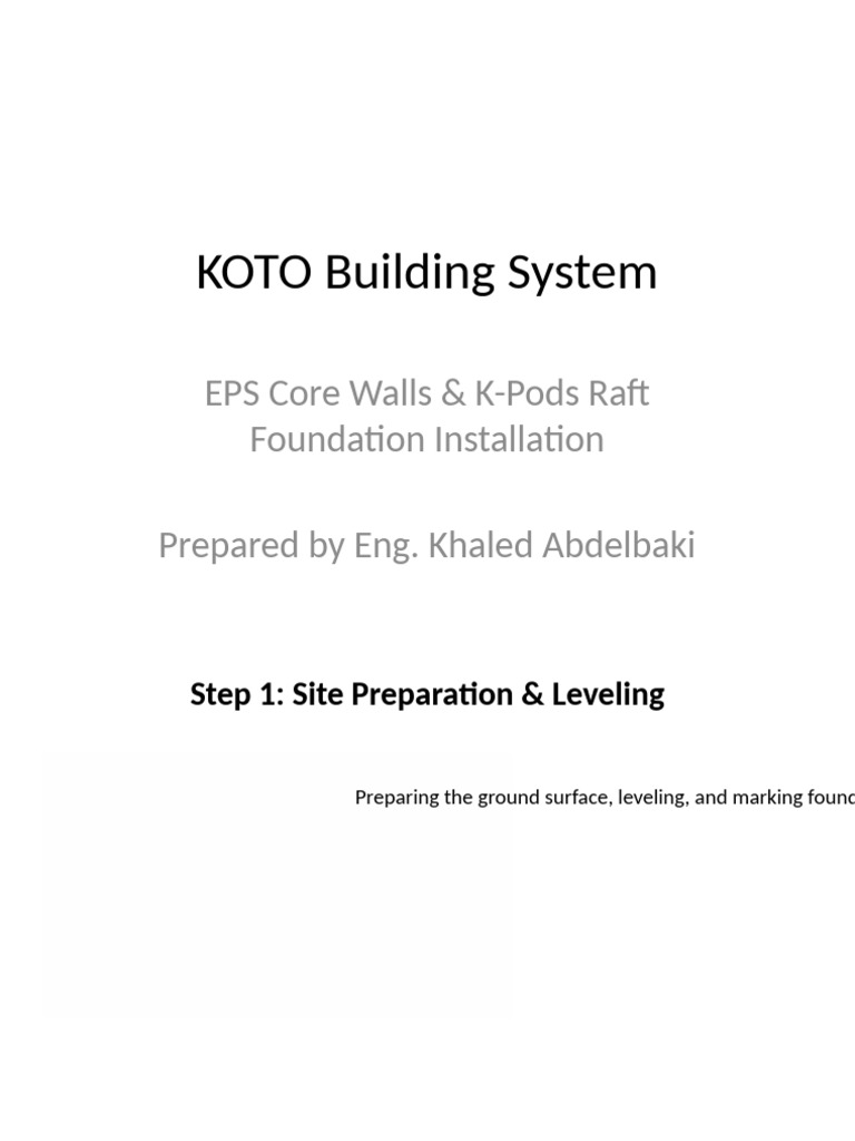 KOTO Building System Installation Guide | PDF