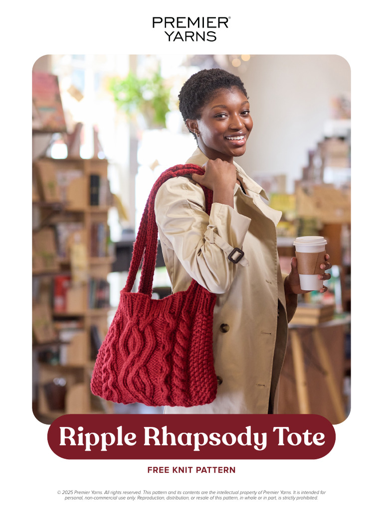 Basix Super Bulky Ripple Rhapsody Tote FIN 081225 | PDF | Knitting ...