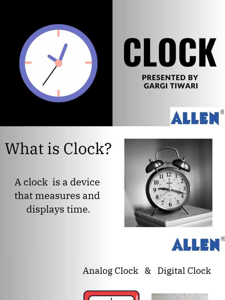 Understanding Analog and Digital Clocks | PDF | Speed | Clock