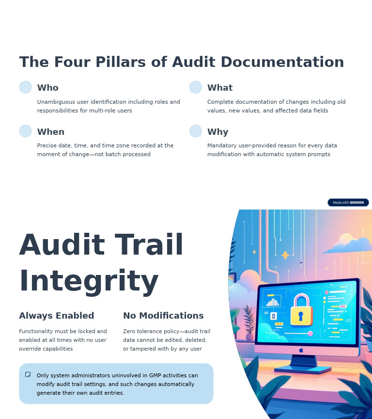Audit Trails and Electronic Signatures - Part 2 | PDF