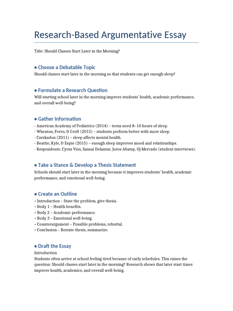Research Based Argumentative Essay | PDF | Essays | Emotions