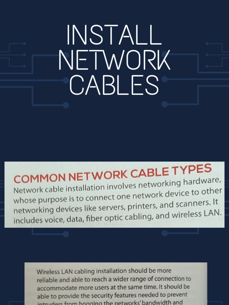 4 Install Network Cables Pdf