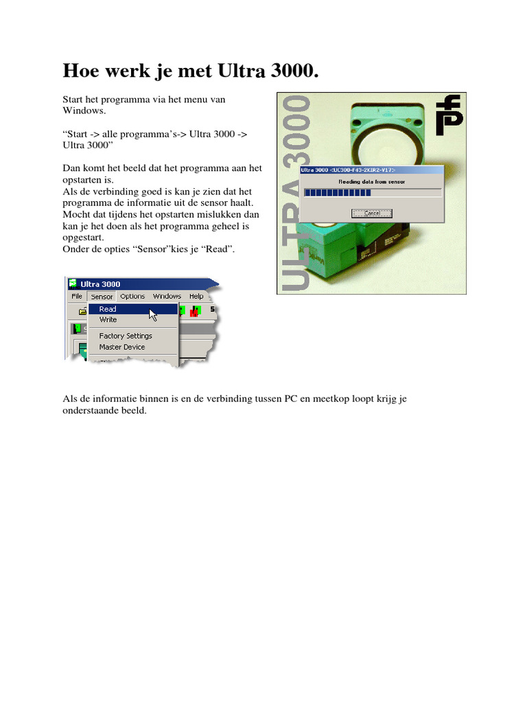 Hoe Werk Je Met Ultra 3000 | PDF