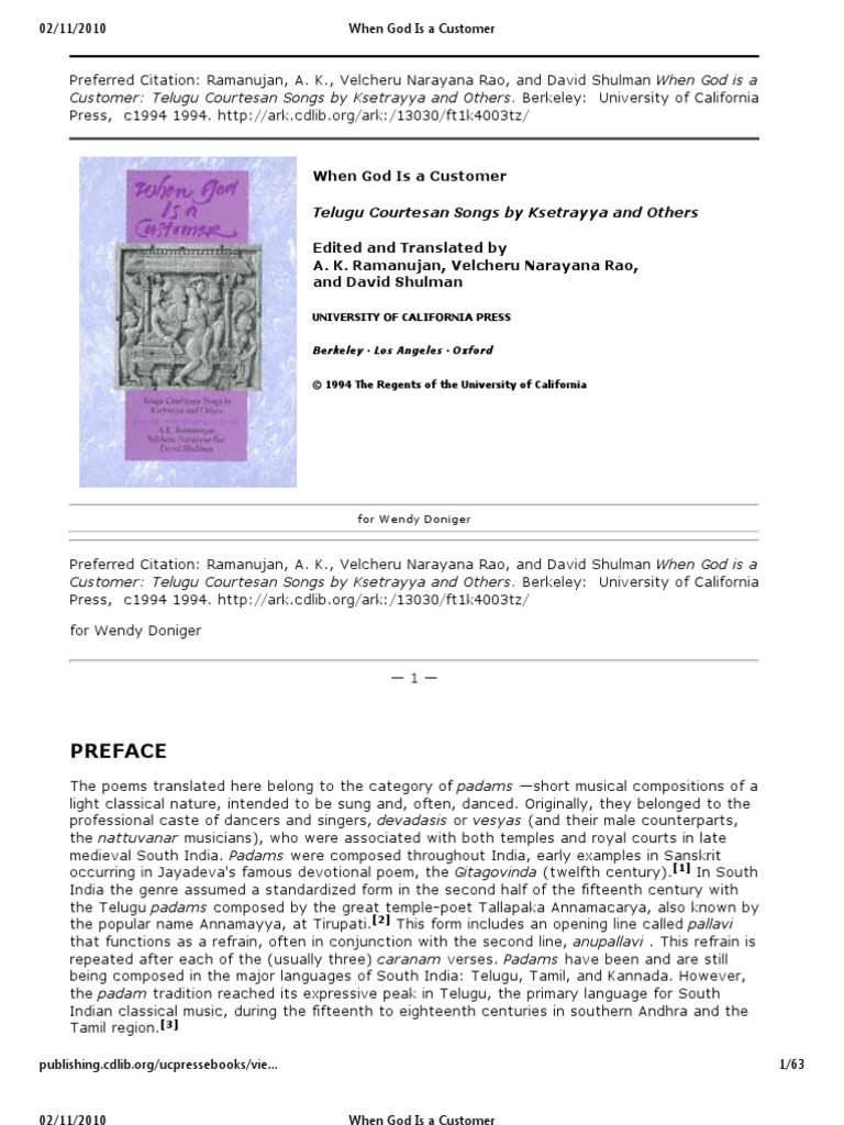 When God Is A Customer | PDF | Bhakti | Poetry