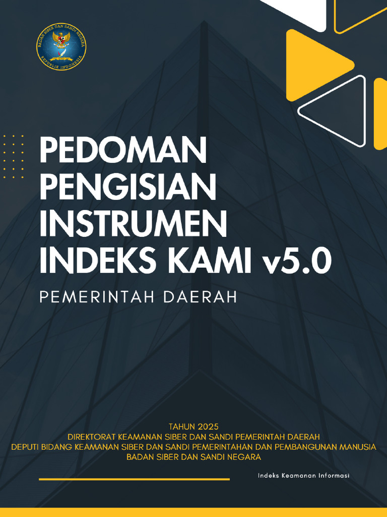 Pedoman Instrumen Indeks KAMI | PDF