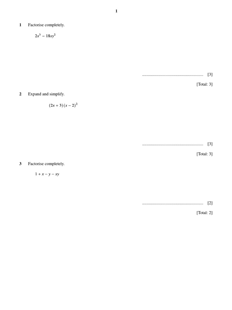 Complete Factorization and Volume Problems | PDF | Factorization ...