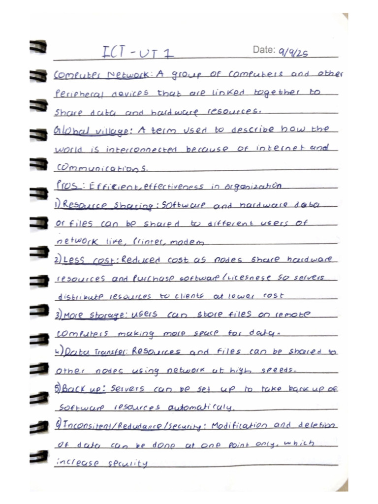 ICT Notes | PDF