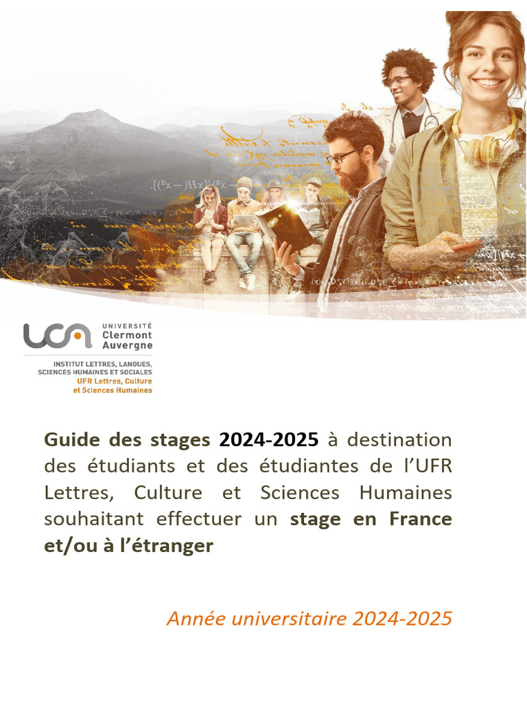 Guide des stages UFR LCSH 2024-2025 | PDF | Congé maladie