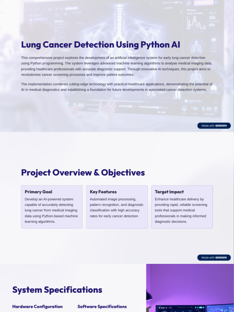 Lung Cancer Detection Using Python AI | PDF | Machine Learning | Artificial Intelligence