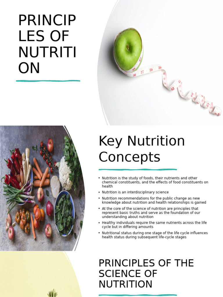 Lecture 2 Principles of Nutrition | PDF | Nutrition | Diet & Nutrition