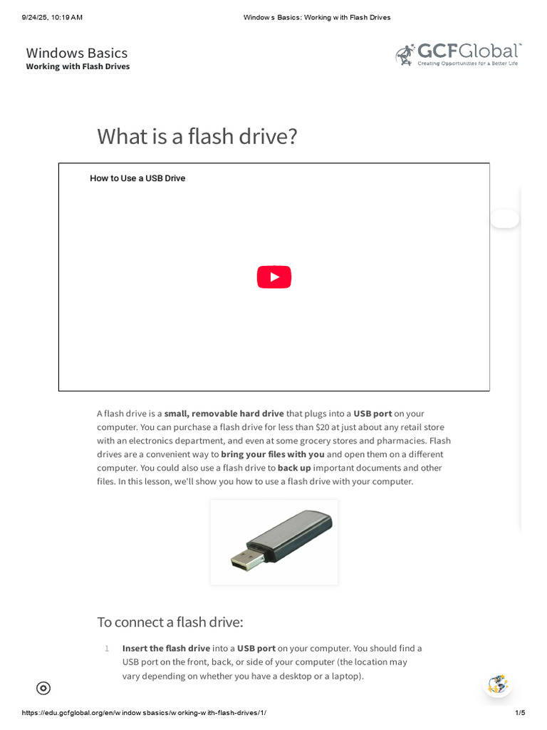 Using Flash Drives on Your Computer | PDF | Usb Flash Drive | Computer File