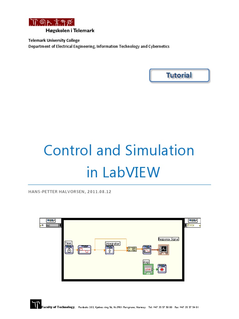 Control and Simulation in LabVIEW | PDF | Control Theory | Matrix (Mathematics)