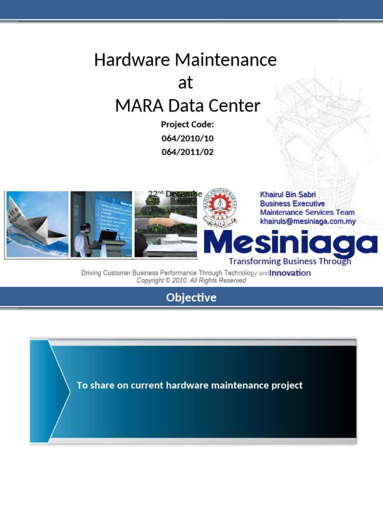 Hardware Maintenance Project Overview | PDF | Computer Engineering ...