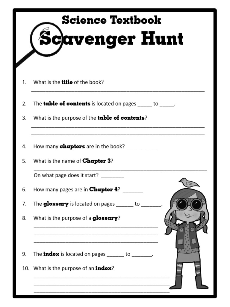 Science Textbook Scavenger Hunt Guide | PDF | Chess | Chess Theory
